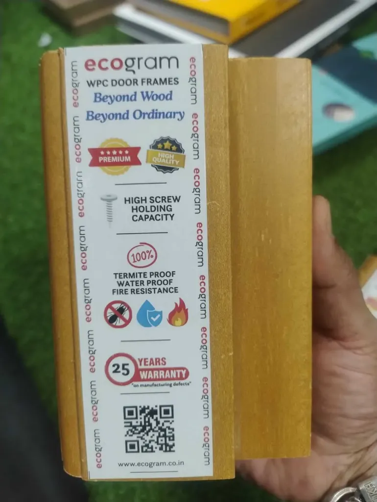 Ecogram WPC Door Frames- 4x2.5 (950+ Density) Teak Color | ECOGRAM PVT LTD